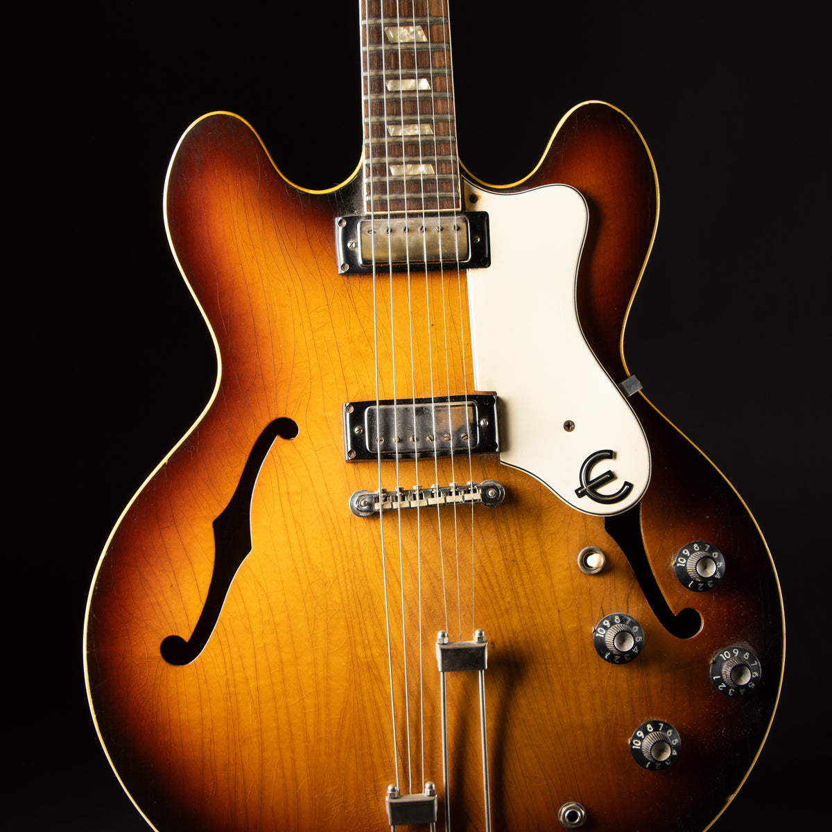 1967 Epiphone E-360TD Riviera Sunburst – Music City Vintage Guitars